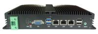 China Fanless Box PC 4 LAN Embedded Industrial Computer 8 Bit GPIO Intel 4th I3 I5 I7 CPU for sale
