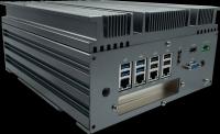 China IPC 4 Fanless Box PC MIS-6606 Aluminium Fanless Embedded Box PCIE Extension for sale