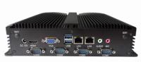 China Embedded Fanless Box PC Industrial Computer Generations I3 I5 I7 U Series CPU 2LAN 6COM 6USB for sale