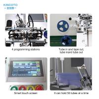 China Fully Automatic KU8000A Tube to Tape IC Programming Machine 8000UPH 4 Station Gold Finger for sale