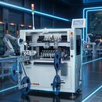 China Industrial Grade Automatic IC Programmer System High Precision ±0.03mm Chip Programming Machine with 4 Nozzles 8 Sockets for SMT Production Line for sale