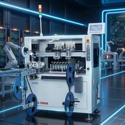 China Industrial Grade Automatic IC Programmer System High Precision ±0.03mm Chip Programming Machine with 4 Nozzles 8 Sockets for SMT Production Line for sale
