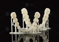 China CAD/CAM Digital Removable Partial Dentures Deep Pink Computer Printed Dentures for sale