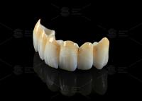 China High Translucency Full Contour Zirconia Bridge Chipping Resistance Natural Esthetics for sale