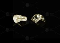 China Precious Alloy Yellow Gold 60% Full Metal Crown Gold Finish Complete Metal Crown for sale