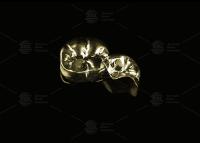 China Precious Alloy Yellow Gold 60% Full Metal Crown Gold Finish Complete Metal Crown for sale