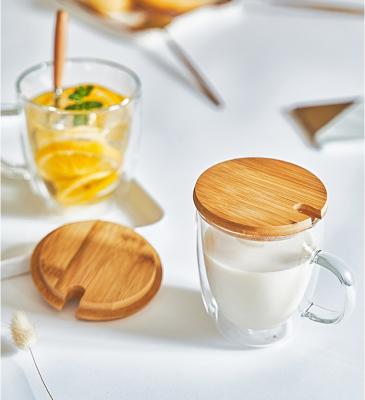 China Double Wall Insulated High Borosilicate Glass Coffee Cup 250ml 350ml 450ml for sale