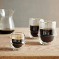 China 250ml Double Walled Glass Coffee Cup Latte Macchiato Cappuccino Mugs Custom Shape for sale