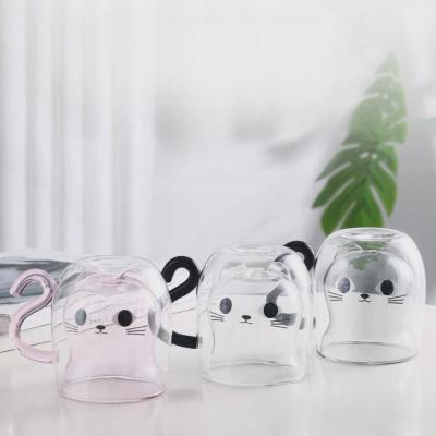 China Custom Capacity Double Wall Glass Mug 200ml to 800ml Heat Resistant Dishwasher Safe Coffee Glass for sale