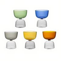 China High Borosilicate Glass Ice Cream Serving Bowl 150ml Microwave Safe Dishwasher Safe for sale