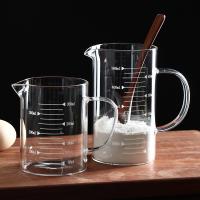 China Multi Purpose Single Wall Glass Mug Heat Resistant High Borosilicate Measuring Cup for sale