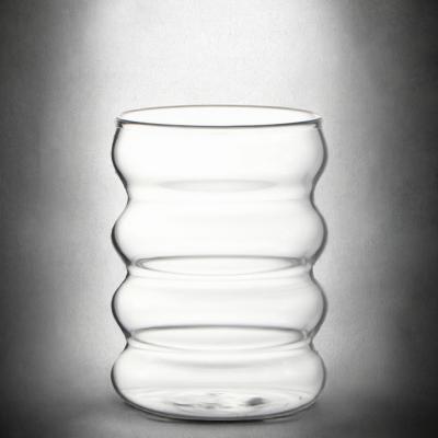 China 300ml High Borosilicate Glass Cup Colored for Milk Coffee Tea Water Heat Resistant for sale