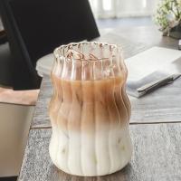 China Customized 500ml High Borosilicate Glass Mug Heat Resistant Coffee Cup for Restaurant for sale