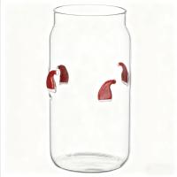 China 550ml Custom Capacity Borosilicate Glass Cup for Drinking Cola Juice Milk Tea Gift for sale