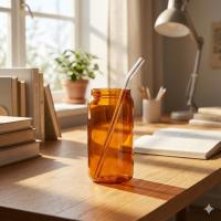 China 500ml Borosilicate Glass Cola Cup Cold Drink Can Shape Glass Mug Reusable for sale