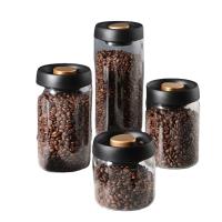 China Food Grade Borosilicate Glass Storage Jar 500ML 900ML 1200ML 1800ML Moisture Proof for Coffee Beans Tea for sale