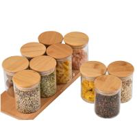 China 10oz Airtight Glass Storage Jars 300ml High Borosilicate Food Containers for sale