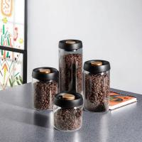 China OEM Vacuum Sealed High Borosilicate Glass Storage Jar 500ml 900ml 1200ml 1800ml for sale
