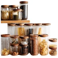 China Borosilicate Glass Jar 1000ml Flip Top Lid Moisture Proof Custom Logo ODM for sale