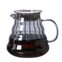 China Eco Friendly Food Grade Glass Coffee Pot Set 600ml with Filter Modern Style for sale