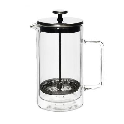 China High Borosilicate Glass French Press Coffee Maker 350ml 600ml 1000ml Tea Infuser for sale