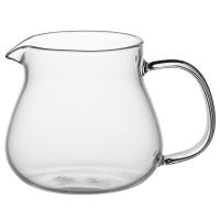 China 450ml Borosilicate Glass Tea Pot Heat Resistant Tea Kettle with Stainless Steel Filter Lid for sale