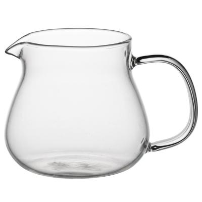 China 450ml Borosilicate Glass Tea Pot Heat Resistant Tea Kettle with Stainless Steel Filter Lid for sale