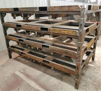 China Custom Metal Welding Parts Steel Structure Frame Pile Rack 0.05mm Tolerance for sale