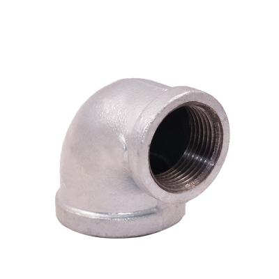 China Galvanized Carbon Steel Pipe Fittings Metal Elbows Flange Connection 1-2 Inch for sale