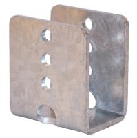 China Custom Hole Punched Metal U Shaped Bracket for Wood Wall Installation 1000 PCS MOQ for sale