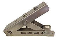 China Galvanized Steel Awning Roof Rack Cage Gutter Mount Brackets Custom Size 600kg Load for sale