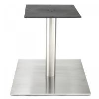 China Custom Stainless Steel Square Pedestal Table Base 80mm Furniture Leg for OEM for sale