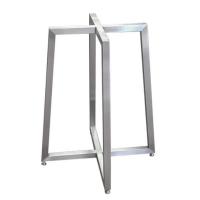China Custom Stainless Steel Table Bases Brushed Finish Tubing OEM Fabrication 0.1mm Tolerance for sale