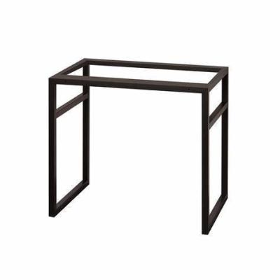 China Custom Metal Bathroom Vanity Frame Base Hollow Tube Welded Furniture Leg 0.5mm Tolerance for sale