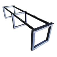 China Custom Metal Bathroom Vanity Frame Base Hollow Tube Welded Furniture Leg 0.5mm Tolerance for sale