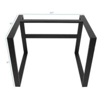 China Custom Metal Bathroom Vanity Frame Base Hollow Tube Welded Furniture Leg 0.5mm Tolerance for sale
