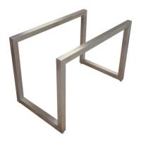 China Custom Metal Bathroom Vanity Frame Base Hollow Tube Welded Furniture Leg 0.5mm Tolerance for sale