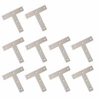 China Flat T-Shape Corner Brace Mending Plate 45x160x140mm Wood Construction Connector for sale