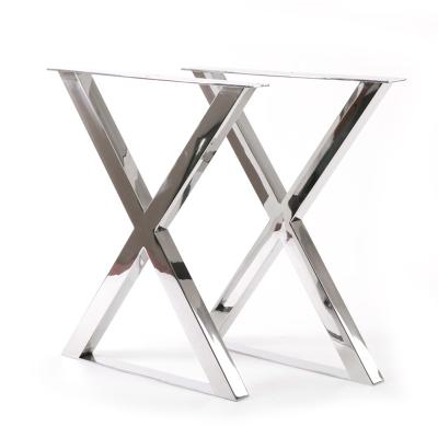 China Custom Heavy Duty Steel Dining Bench Coffee Table Metal Legs Welding Parts 8mm Thick for sale