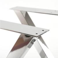 China Custom Heavy Duty Steel Dining Bench Coffee Table Metal Legs Welding Parts 8mm Thick for sale