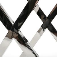 China Custom Heavy Duty Steel Dining Bench Coffee Table Metal Legs Welding Parts 8mm Thick for sale