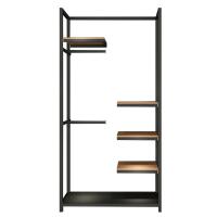 China Copper Finish High Density Tall Hanging Combination Unit for Clothes Store Furniture ISO 9001 for sale