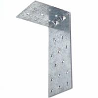 China Customized Zinc Plated Angle Bracket for Wooden House Durable 2mm Thick Easy Install for sale