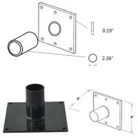 China Outdoor Tenon Light Pole Bracket Single Side Custom Color Steel Aluminum 5-7 Day Sample for sale