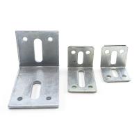 China Custom Galvanized Flat Corner Bracket for Construction Machinery 80mm x 80mm for sale