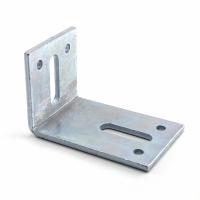 China Custom Galvanized Flat Corner Bracket for Construction Machinery 80mm x 80mm for sale