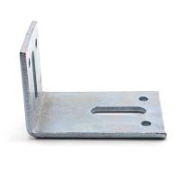 China Custom Galvanized Flat Corner Bracket for Construction Machinery 80mm x 80mm for sale