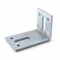 China Custom Galvanized Flat Corner Bracket for Construction Machinery 80mm x 80mm for sale