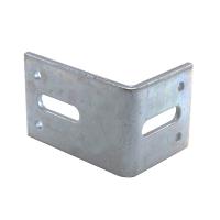 China Custom Galvanized Flat Corner Bracket for Construction Machinery 80mm x 80mm for sale