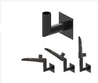 China Customized Aluminum Pole Mounting Tenon Bracket for LED Shoebox Light 2 3/8 Inch Slip Fit for sale